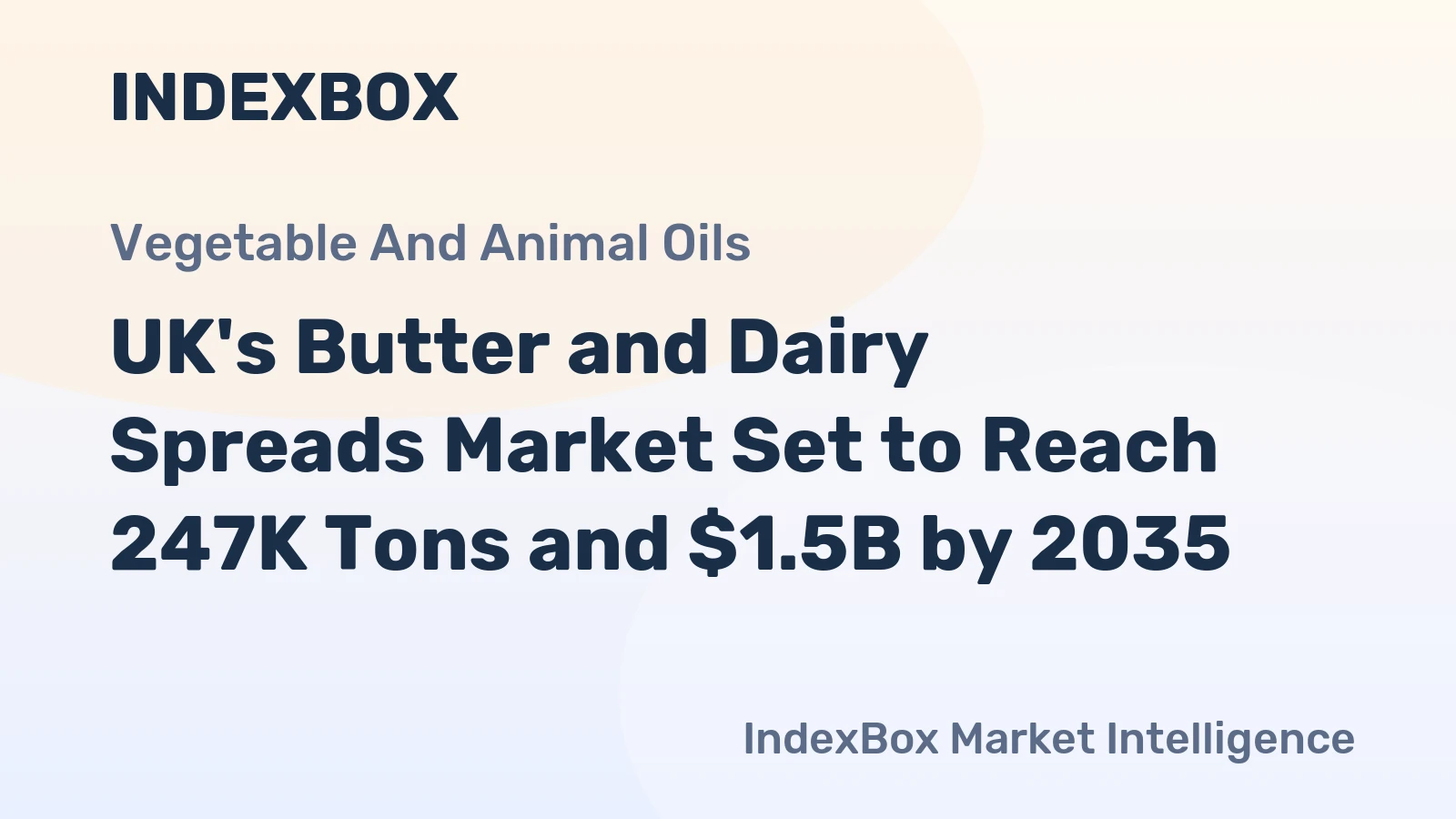 UK's Butter and Dairy Spreads Market Set to Reach 247K Tons and $1.5B by 2035