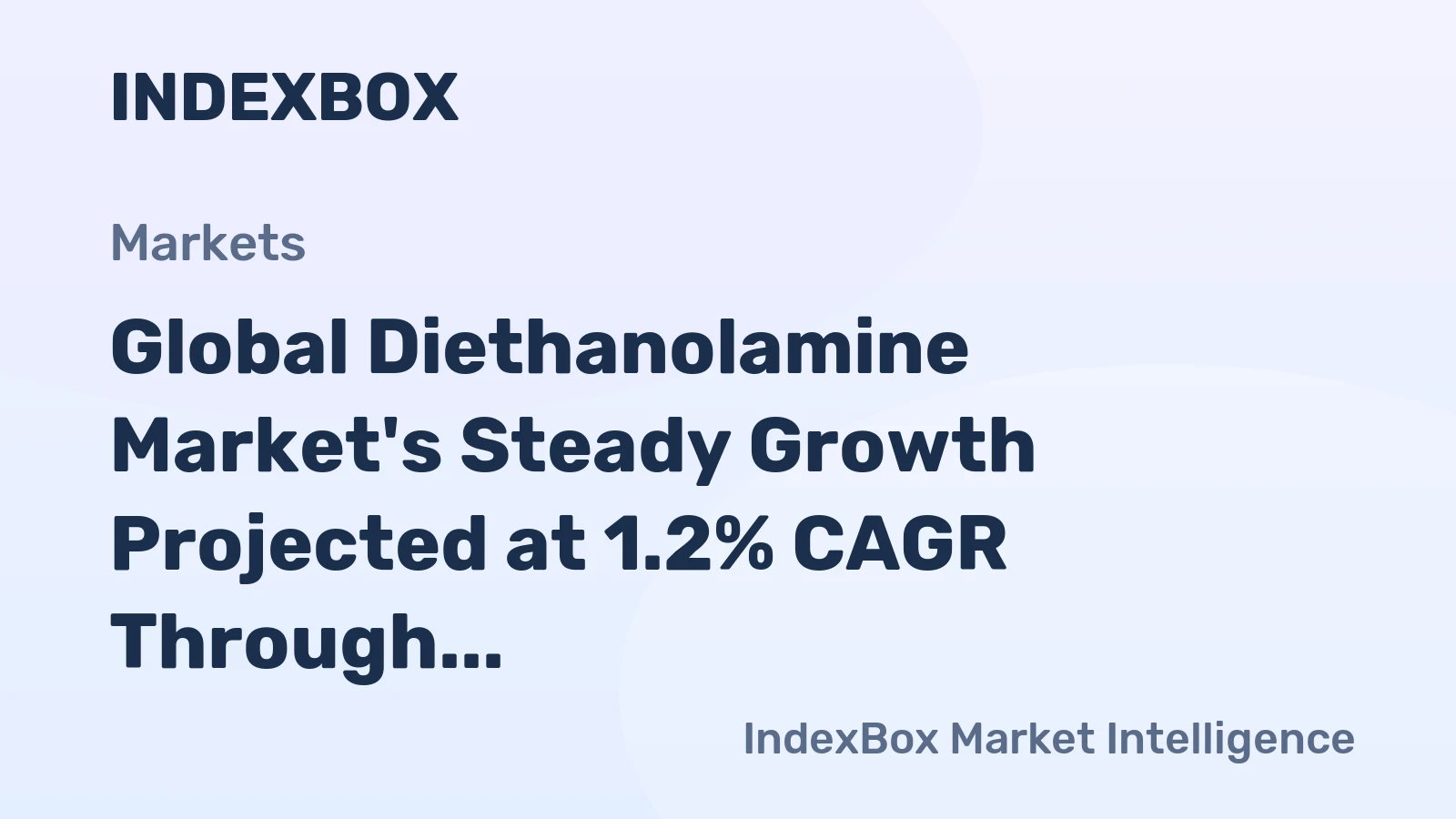 Global Diethanolamine Market's Steady Growth Projected at 1.2% CAGR Through 2035