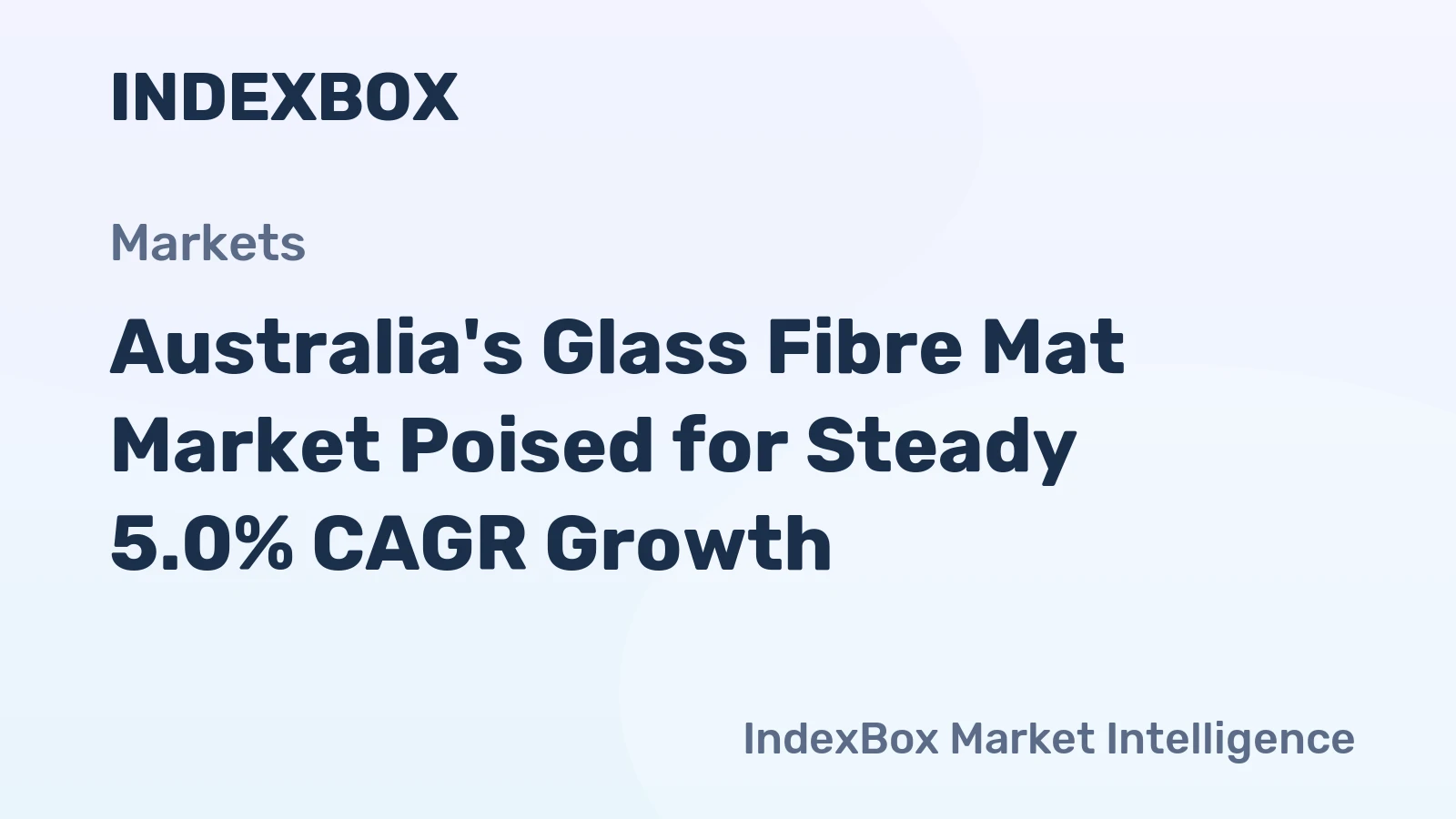 Australia's Glass Fibre Mat Market Poised for Steady 5.0% CAGR Growth