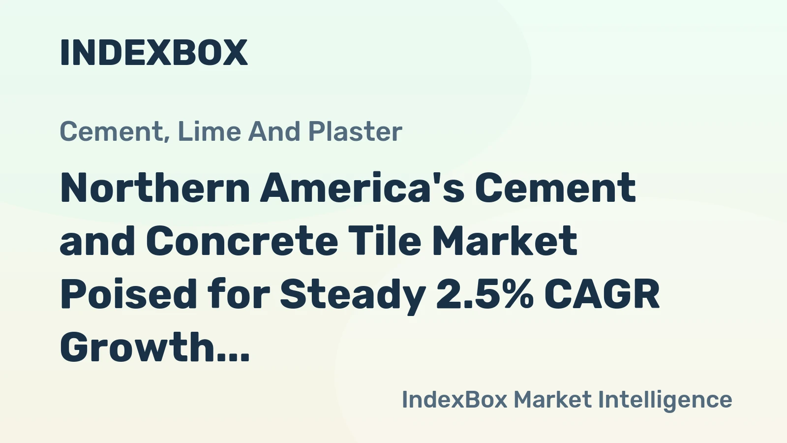 Northern America's Cement and Concrete Tile Market Poised for Steady 2.5% CAGR Growth Through 2035