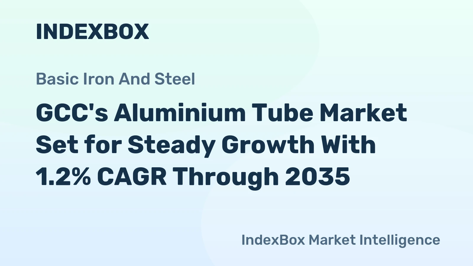 GCC's Aluminium Tube Market Set for Steady Growth With 1.2% CAGR Through 2035