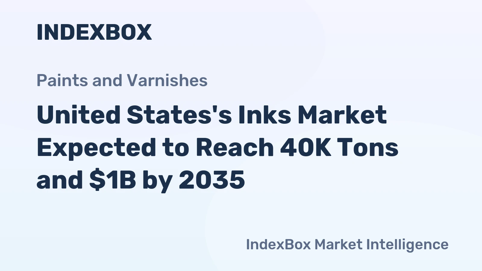 United States's Inks Market Expected to Reach 40K Tons and $1B by 2035