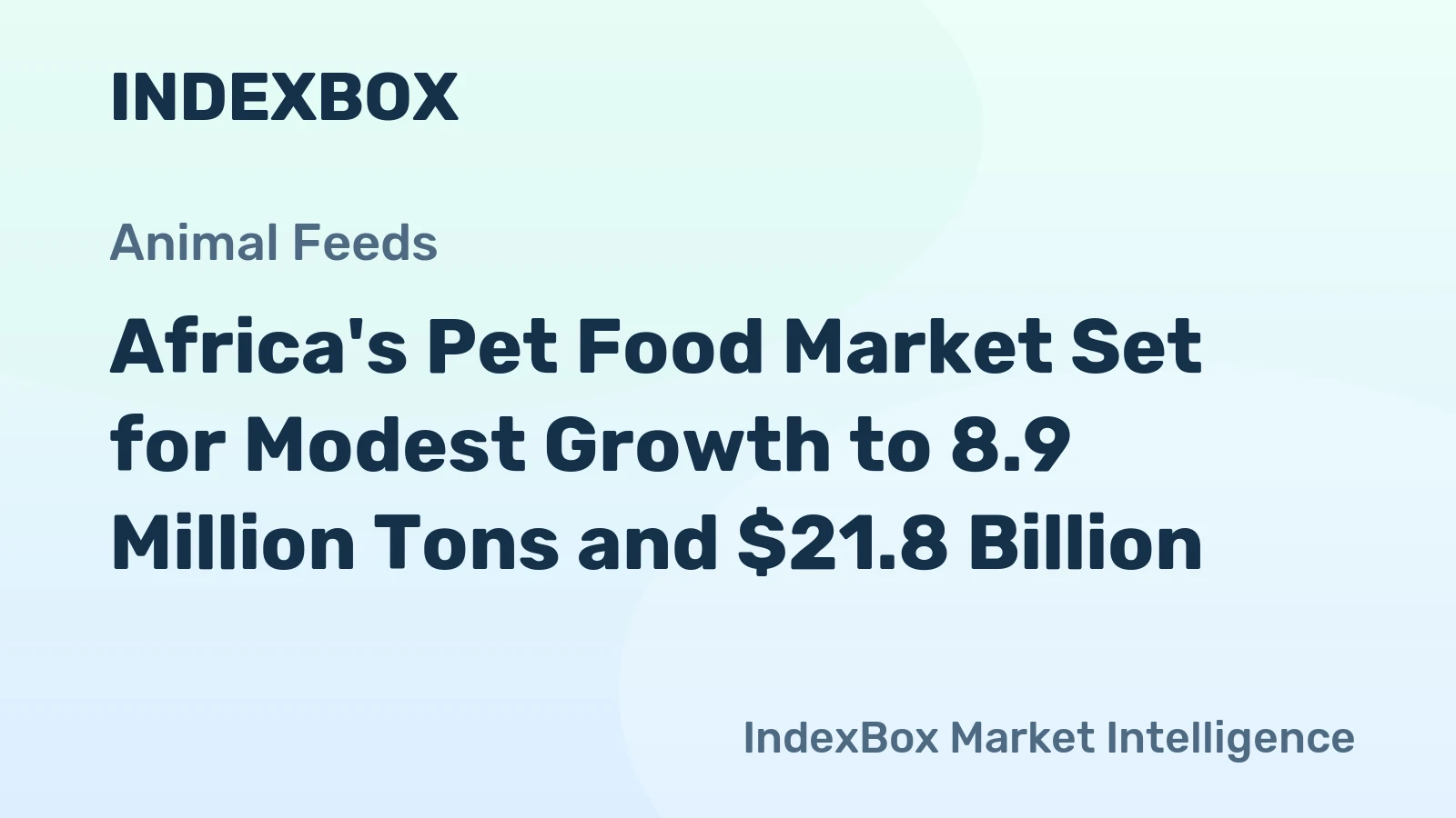 Africa's Pet Food Market Set for Modest Growth to 8.9 Million Tons and $21.8 Billion
