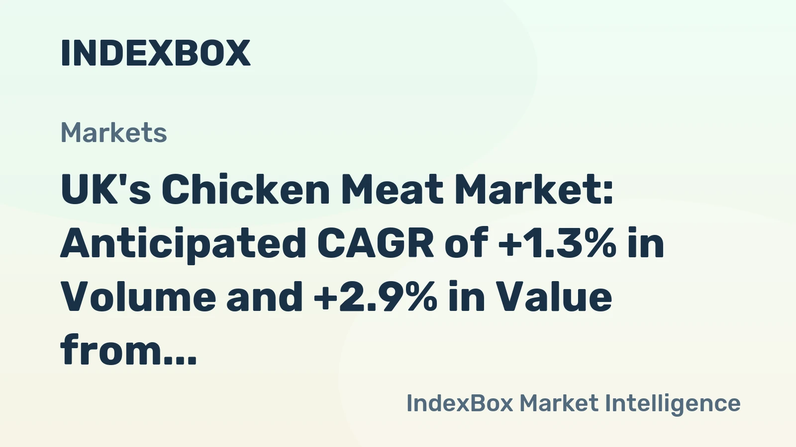 UK's Chicken Meat Market: Anticipated CAGR of +1.3% in Volume and +2.9% in Value from 2024 to 2035