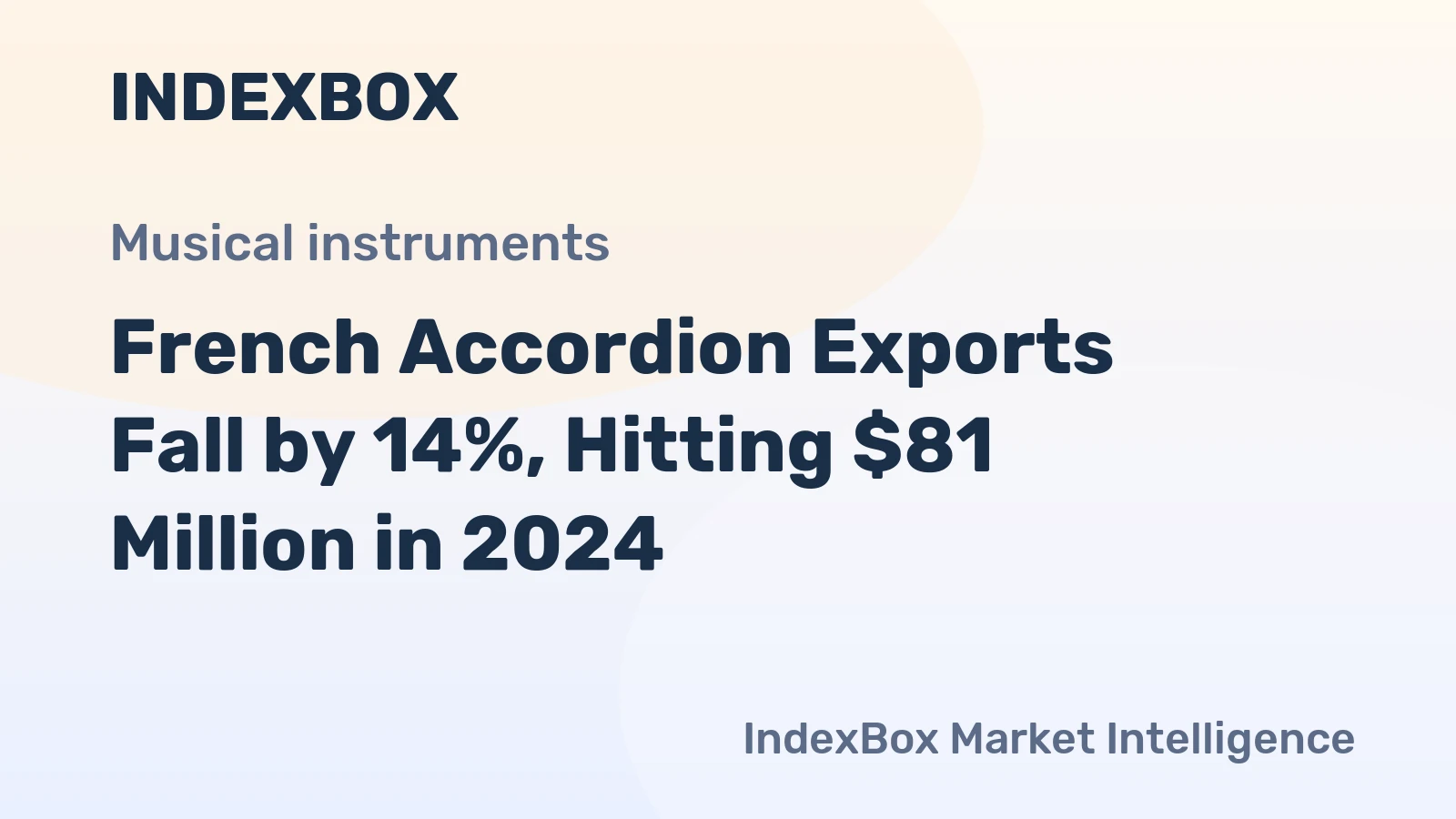 French Accordion Exports Fall by 14%, Hitting $81 Million in 2024