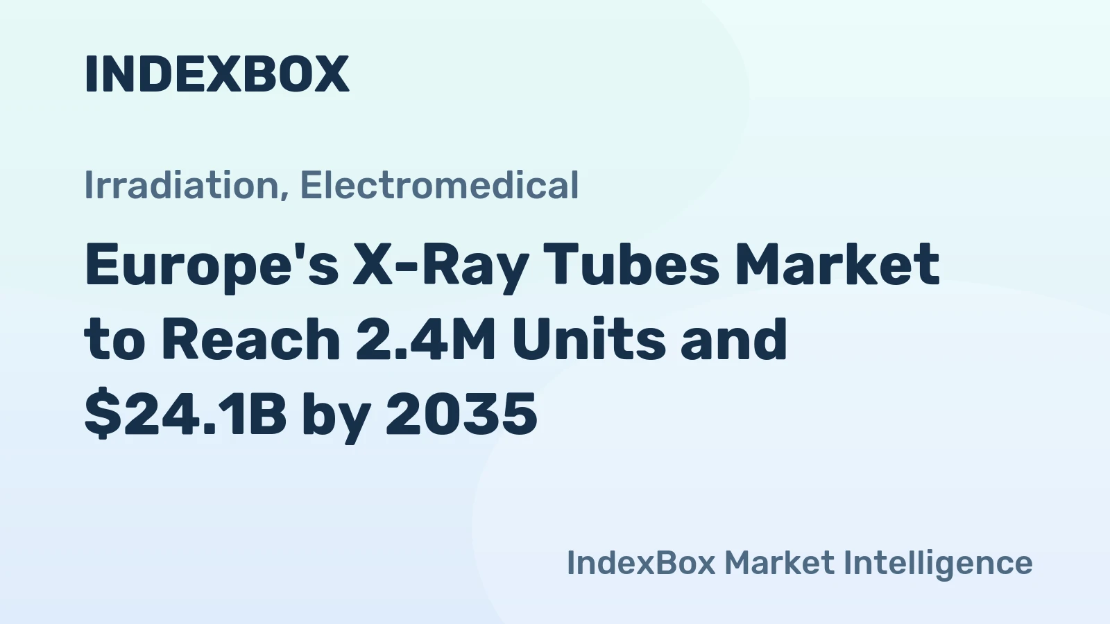 Europe's X-Ray Tubes Market to Reach 2.4M Units and $24.1B by 2035