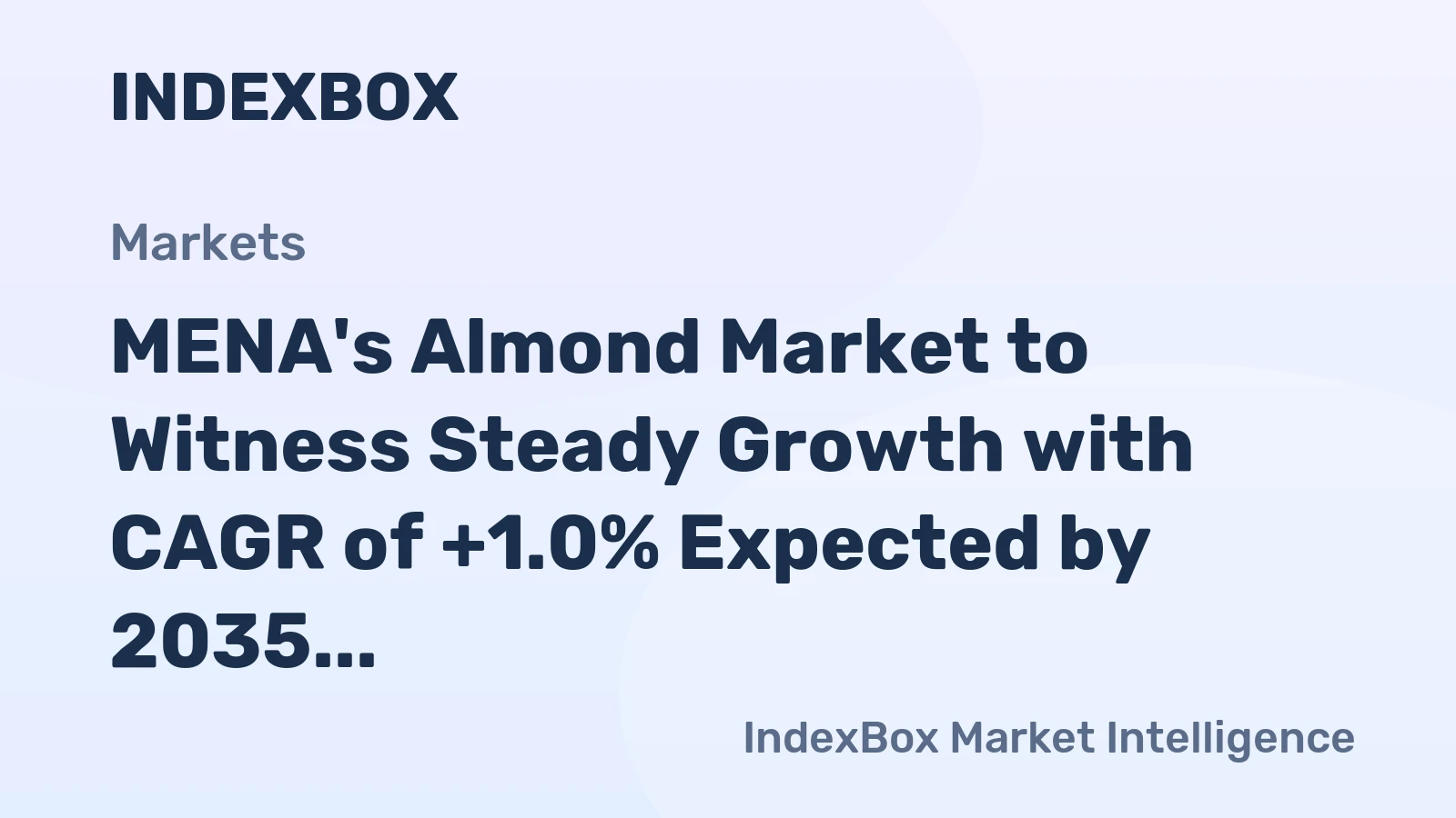 MENA's Almond Market to Witness Steady Growth with CAGR of +1.0% Expected by 2035