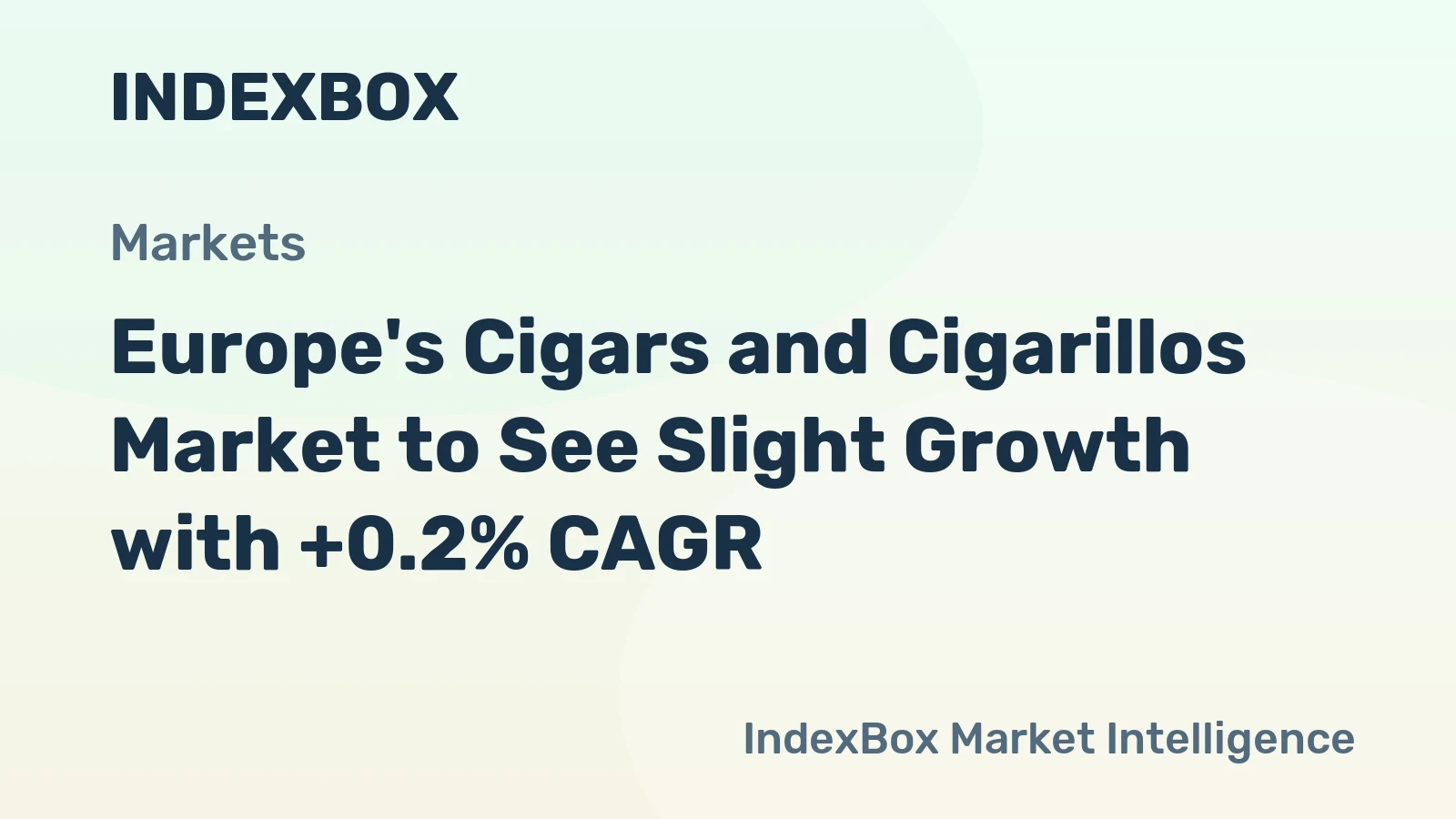 Europe's Cigars and Cigarillos Market to See Slight Growth with +0.2% CAGR