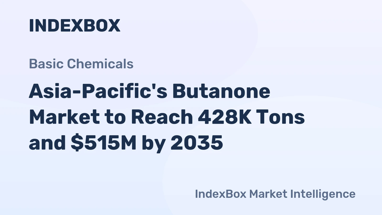 Asia-Pacific's Butanone Market to Reach 428K Tons and $515M by 2035
