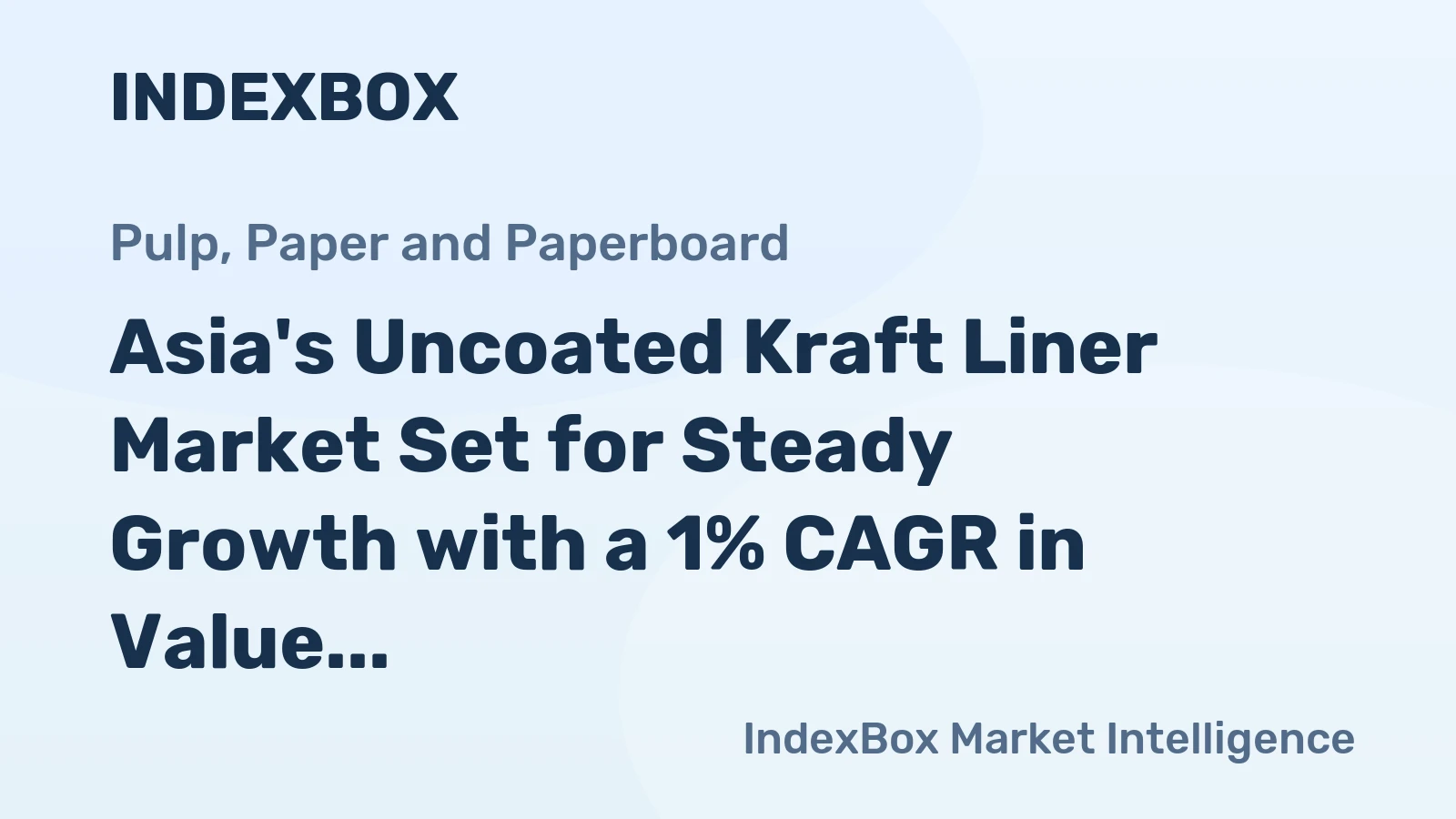 Asia's Uncoated Kraft Liner Market Set for Steady Growth with a 1% CAGR in Value Through 2035