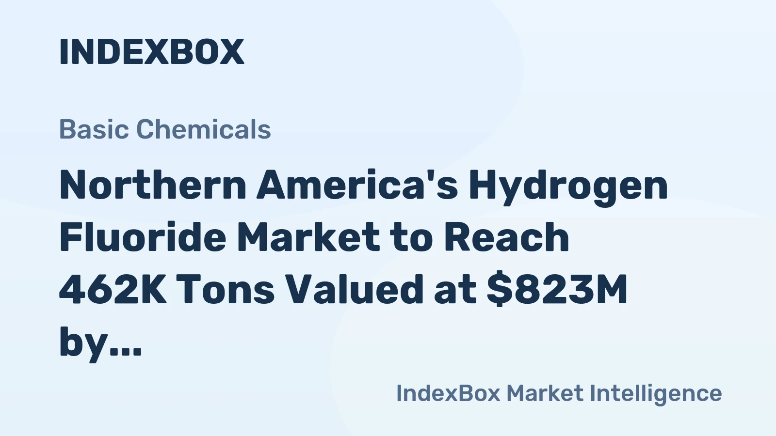 Northern America's Hydrogen Fluoride Market to Reach 462K Tons Valued at $823M by 2035