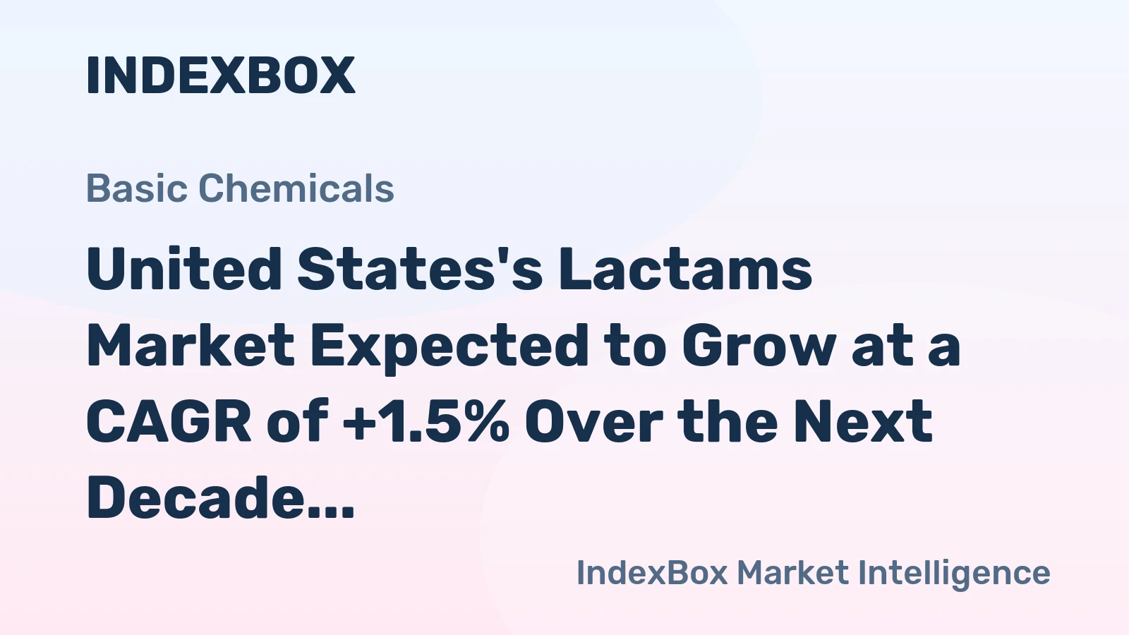 United States's Lactams Market Expected to Grow at a CAGR of +1.5% Over the Next Decade
