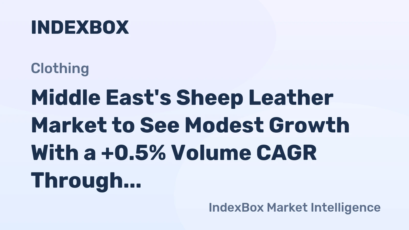 Middle East's Sheep Leather Market to See Modest Growth With a +0.5% Volume CAGR Through 2035