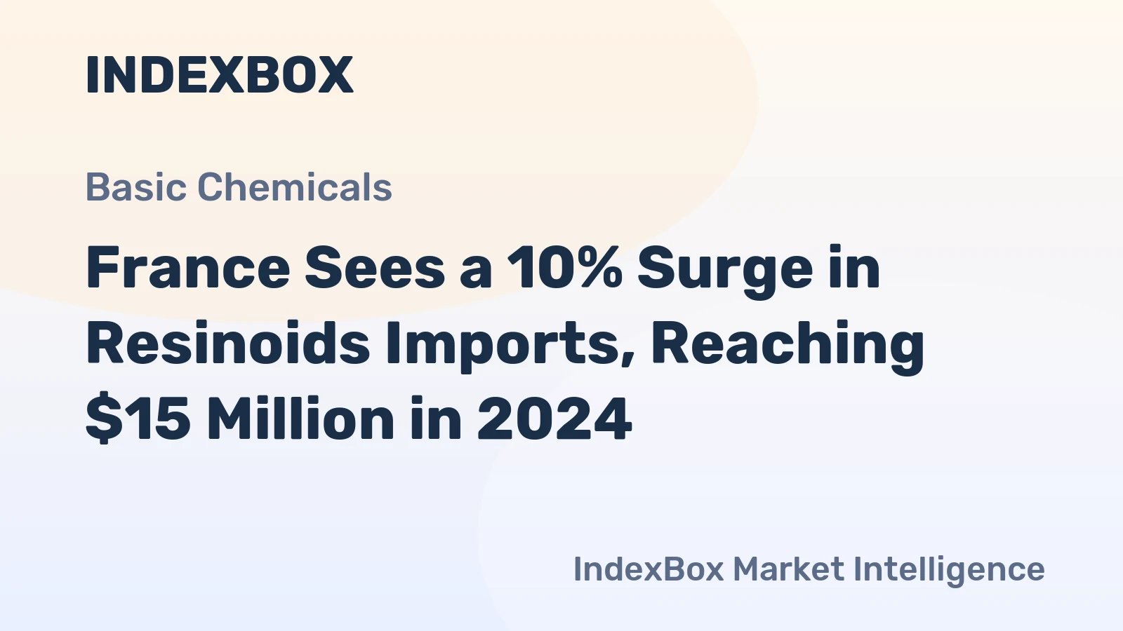 France Sees a 10% Surge in Resinoids Imports, Reaching $15 Million in 2024
