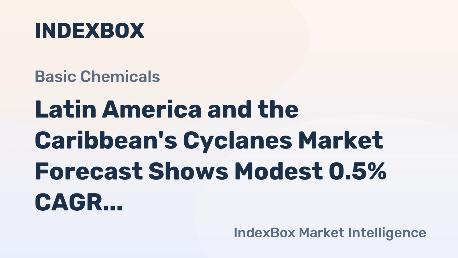 Latin America and the Caribbean's Cyclanes Market Forecast Shows Modest 0.5% CAGR Growth Through 2035