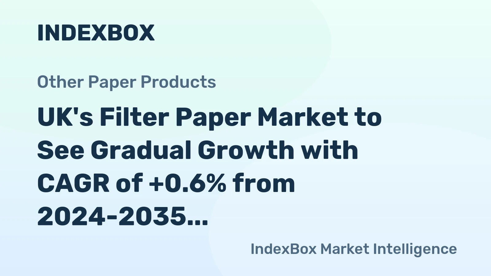 UK's Filter Paper Market to See Gradual Growth with CAGR of +0.6% from 2024-2035
