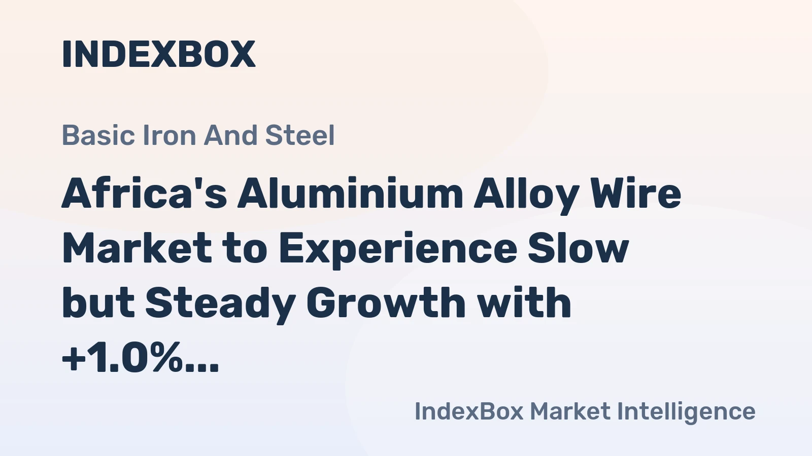 Africa's Aluminium Alloy Wire Market to Experience Slow but Steady Growth with +1.0% CAGR from 2024 to 2035