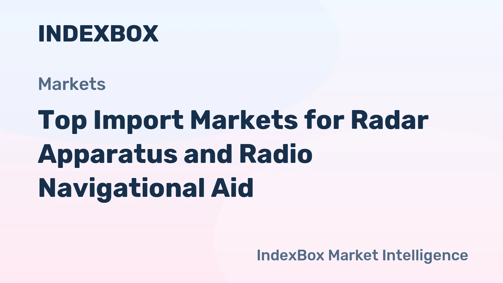 Top Import Markets for Radar Apparatus and Radio Navigational Aid