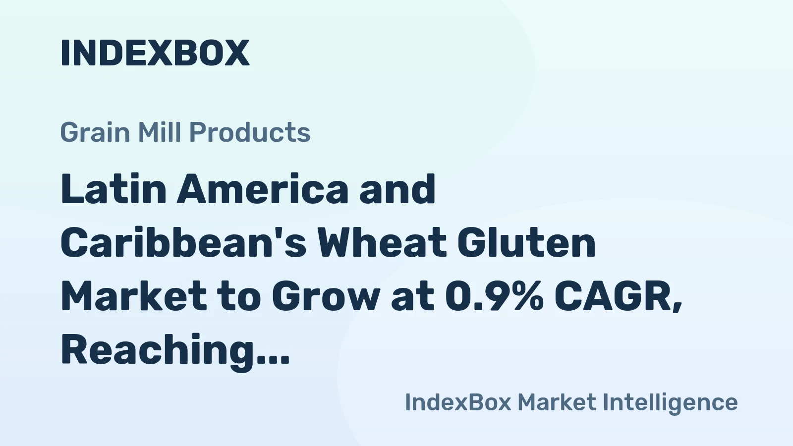 Latin America and Caribbean's Wheat Gluten Market to Grow at 0.9% CAGR, Reaching 67K Tons by 2035