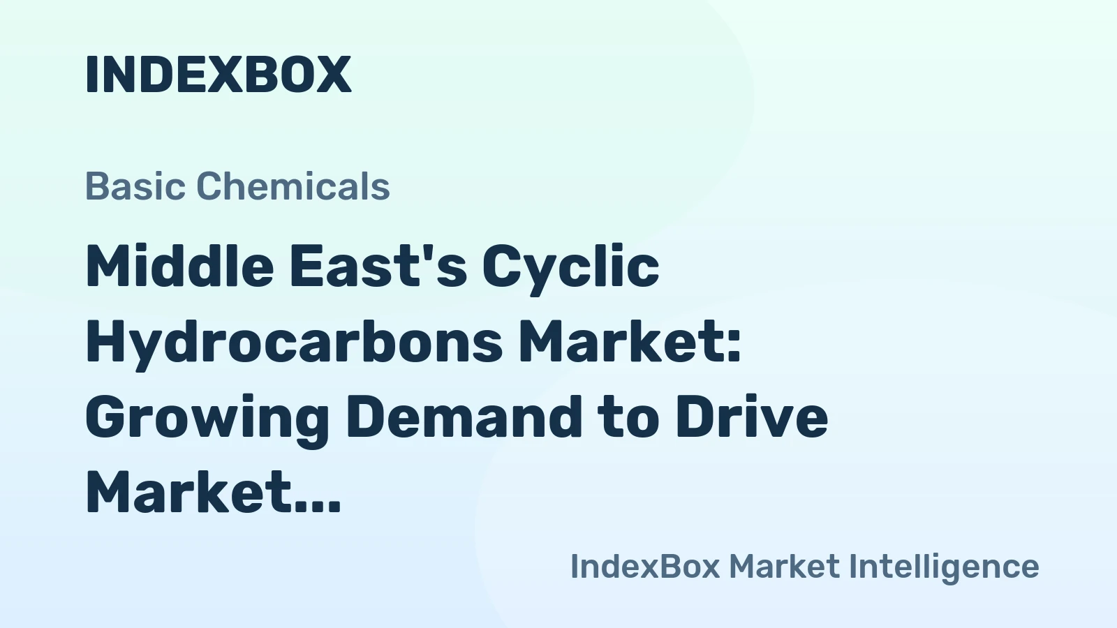 Middle East's Cyclic Hydrocarbons Market: Growing Demand to Drive Market Volume to 7.3M Tons and Market Value to $8.9B by 2035