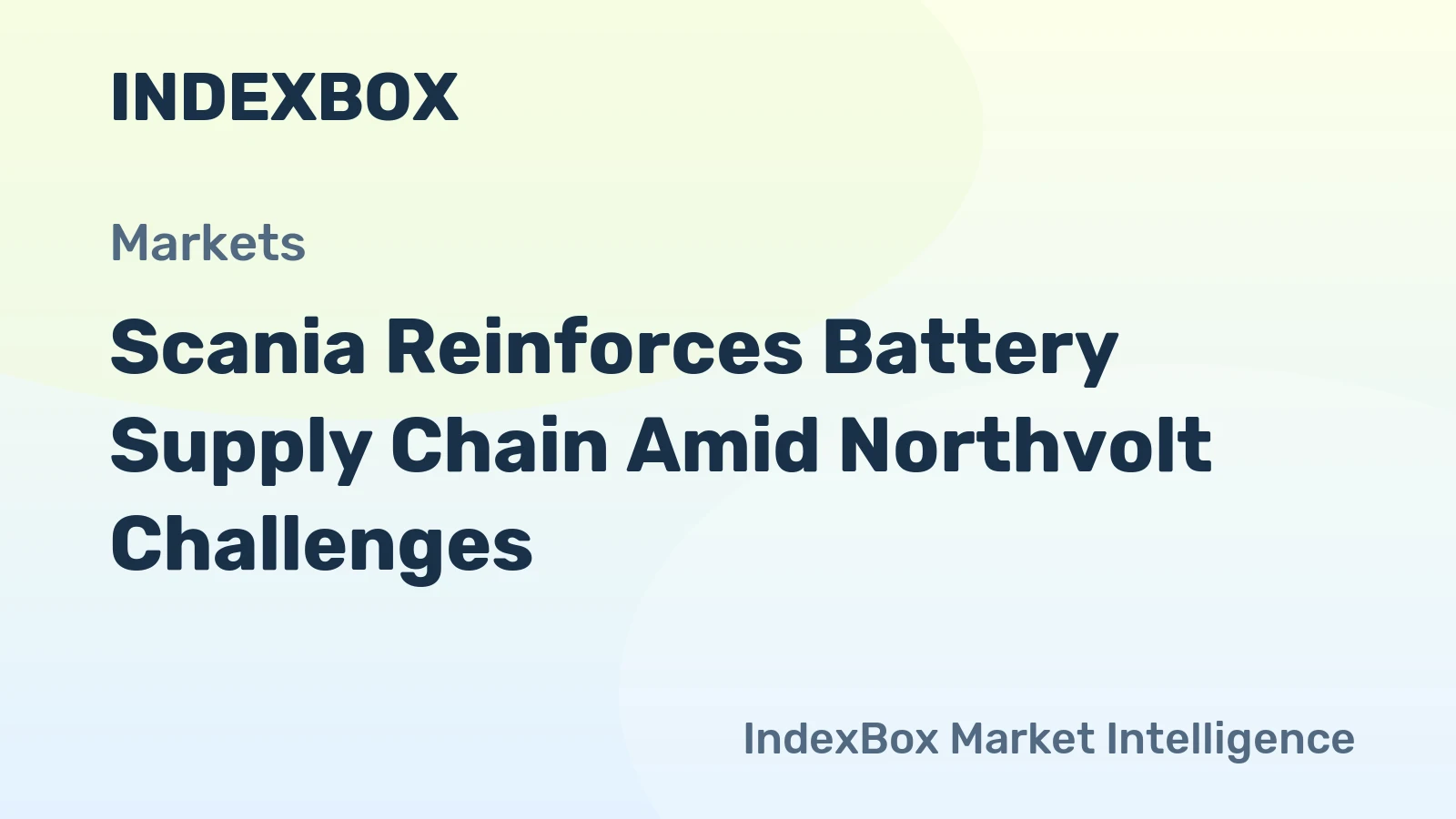 Scania Reinforces Battery Supply Chain Amid Northvolt Challenges