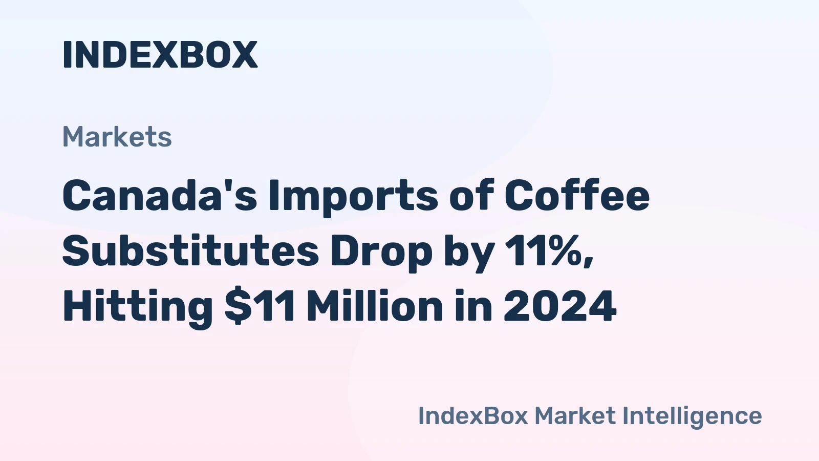 Canada's Imports of Coffee Substitutes Drop by 11%, Hitting $11 Million in 2024