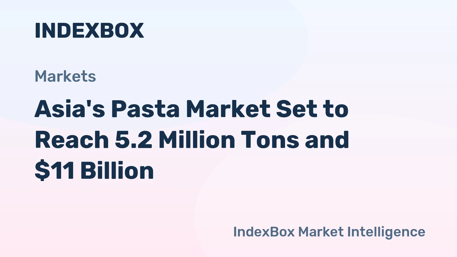 Asia's Pasta Market Set to Reach 5.2 Million Tons and $11 Billion