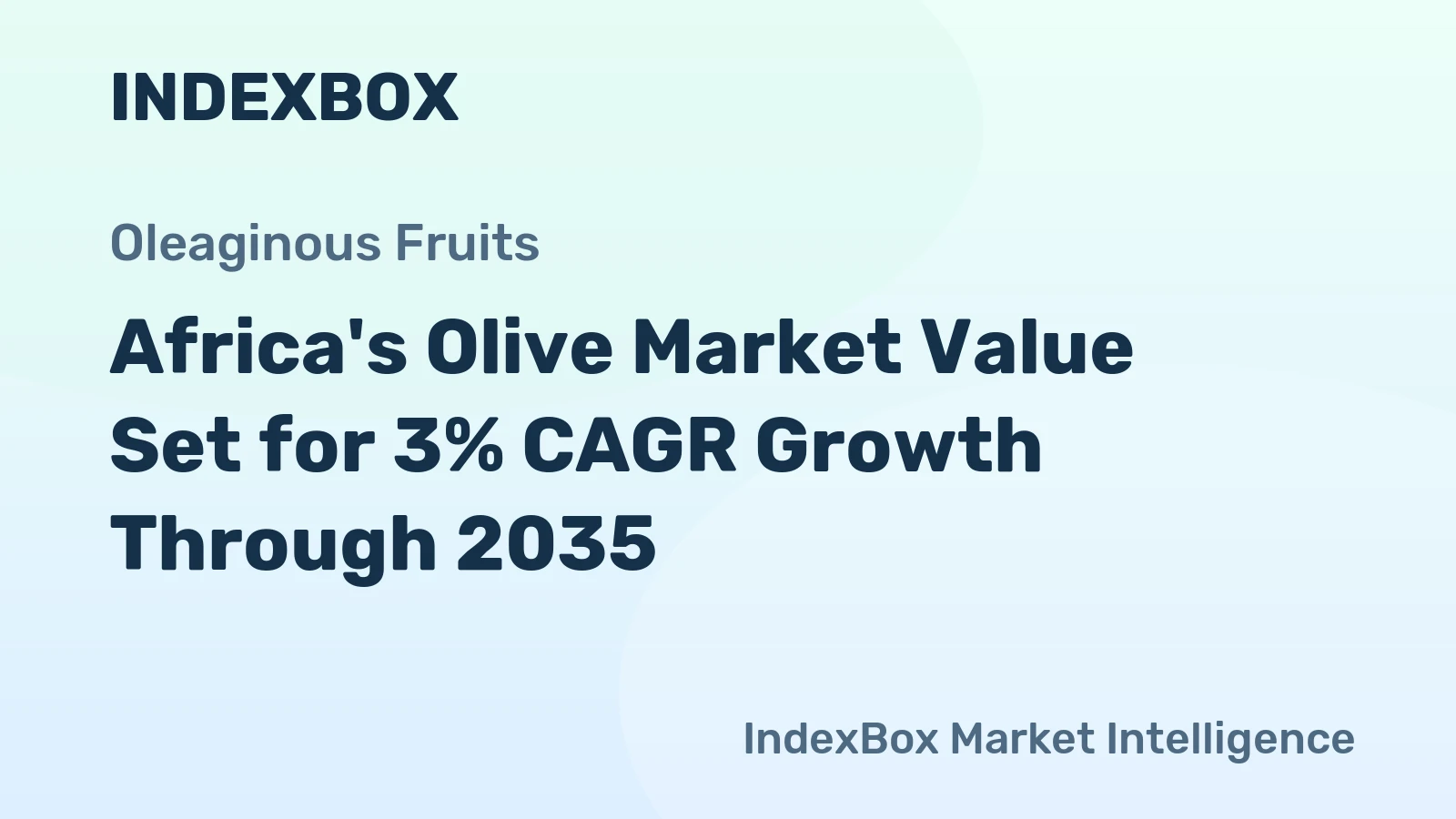 Africa's Olive Market Value Set for 3% CAGR Growth Through 2035