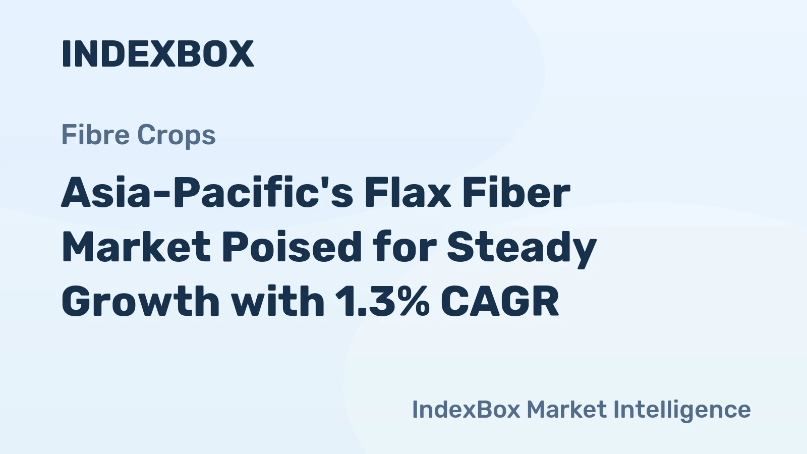 Asia-Pacific's Flax Fiber Market Poised for Steady Growth with 1.3% CAGR