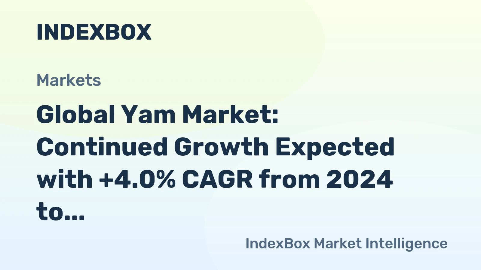 Global Yam Market: Continued Growth Expected with +4.0% CAGR from 2024 to 2030