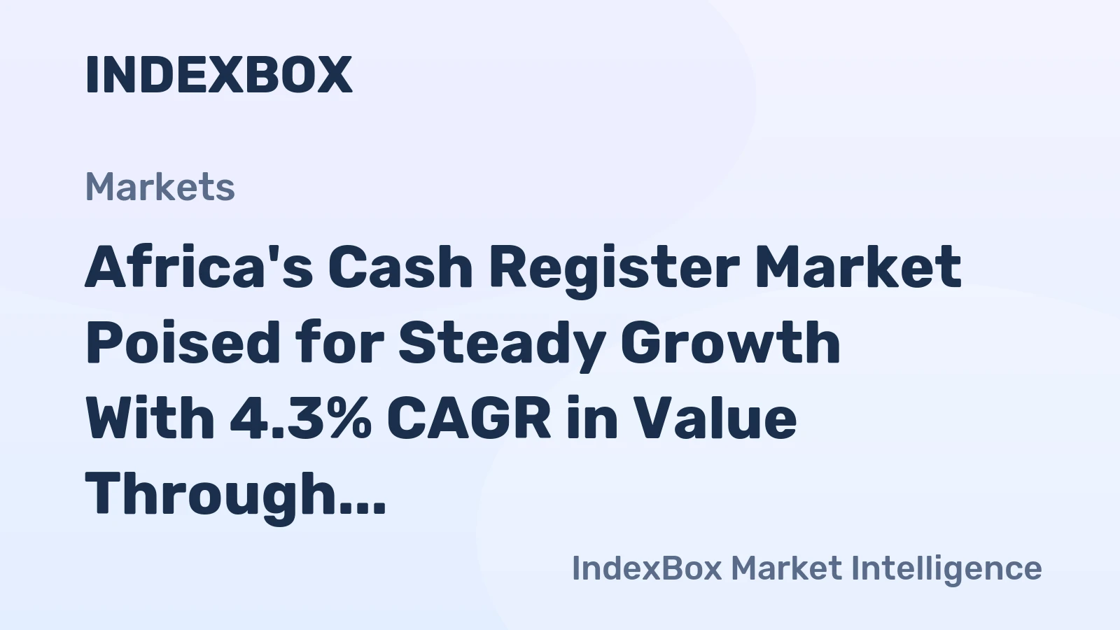 Africa's Cash Register Market Poised for Steady Growth With 4.3% CAGR in Value Through 2035