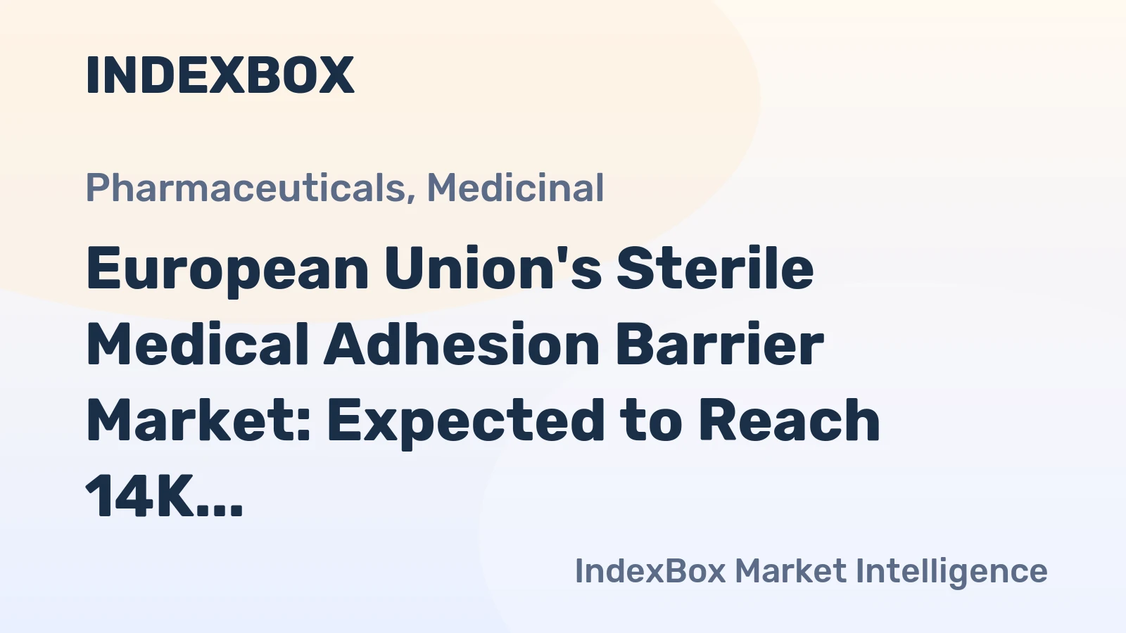 European Union's Sterile Medical Adhesion Barrier Market: Expected to Reach 14K Tons and $4.7B by 2035
