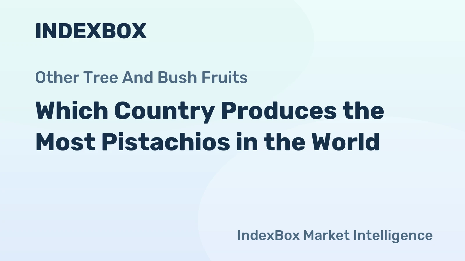 Which Country Produces the Most Pistachios in the World?