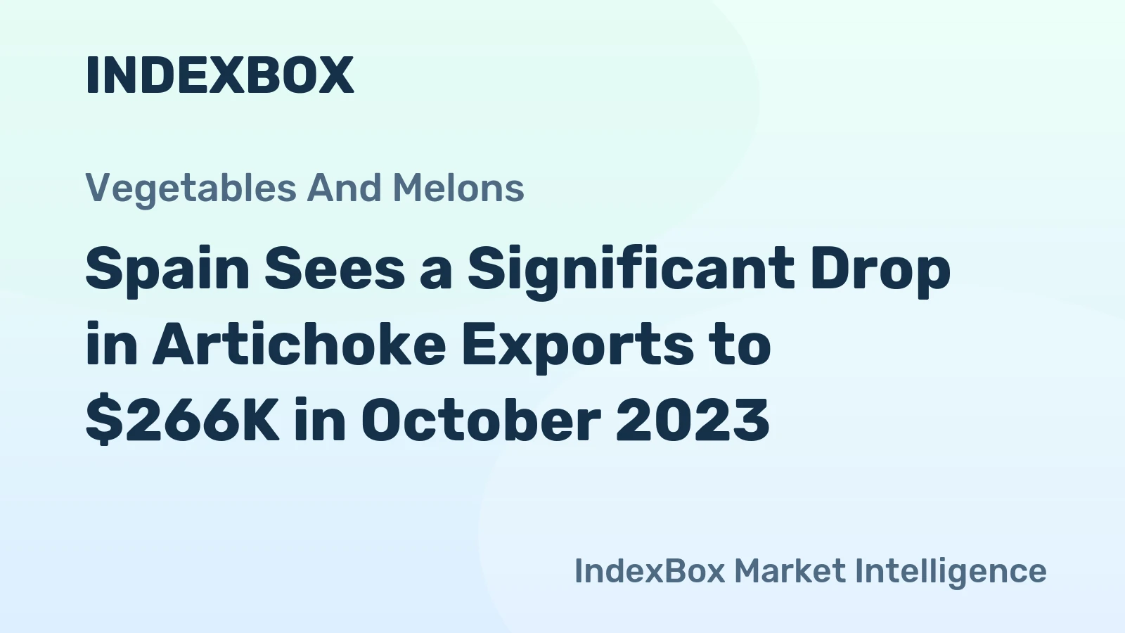 Spain Sees a Significant Drop in Artichoke Exports to $266K in October 2023