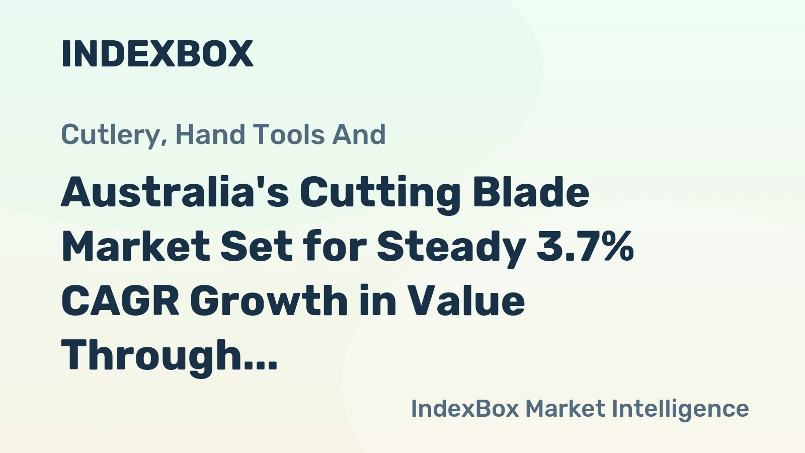 Australia's Cutting Blade Market Set for Steady 3.7% CAGR Growth in Value Through 2035