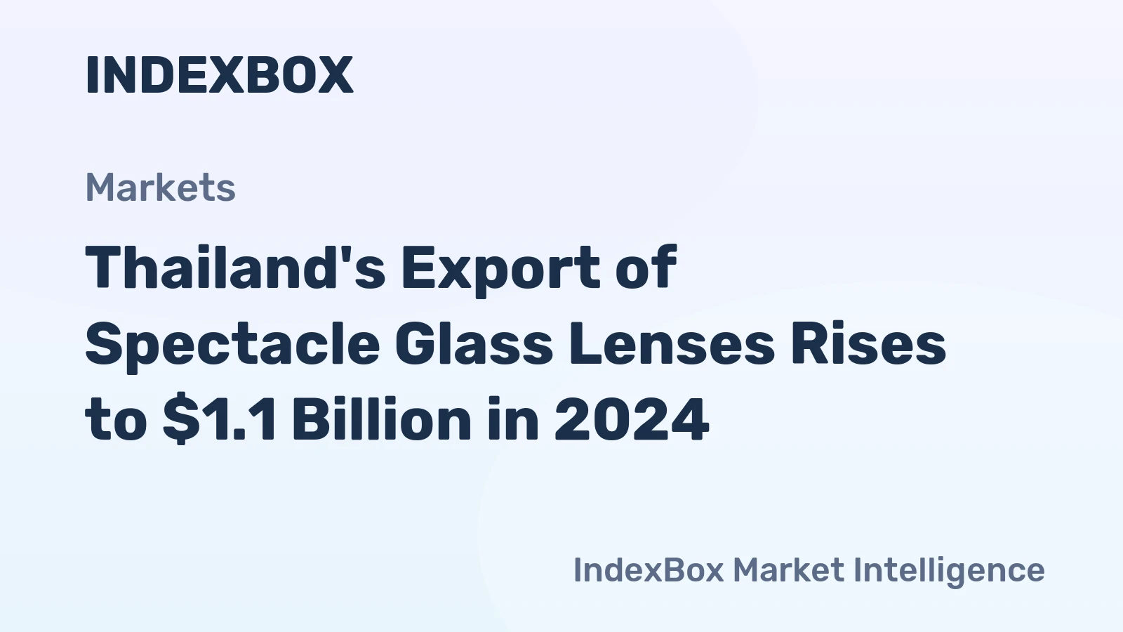 Thailand's Export of Spectacle Glass Lenses Rises to $1.1 Billion in 2024