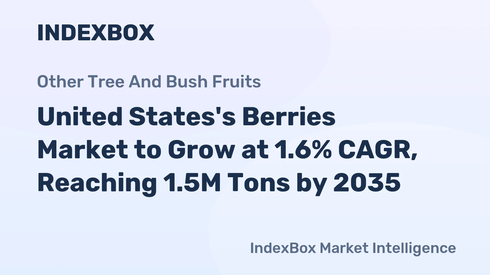 United States's Berries Market to Grow at 1.6% CAGR, Reaching 1.5M Tons by 2035