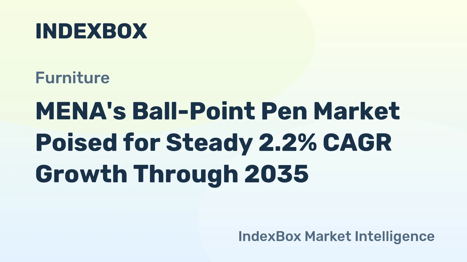 MENA's Ball-Point Pen Market Poised for Steady 2.2% CAGR Growth Through 2035