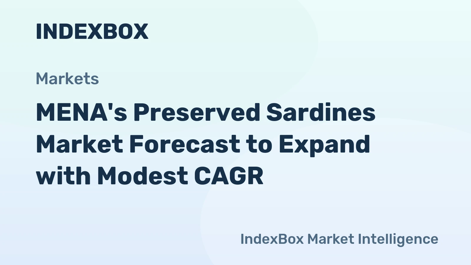 MENA's Preserved Sardines Market Forecast to Expand with Modest CAGR