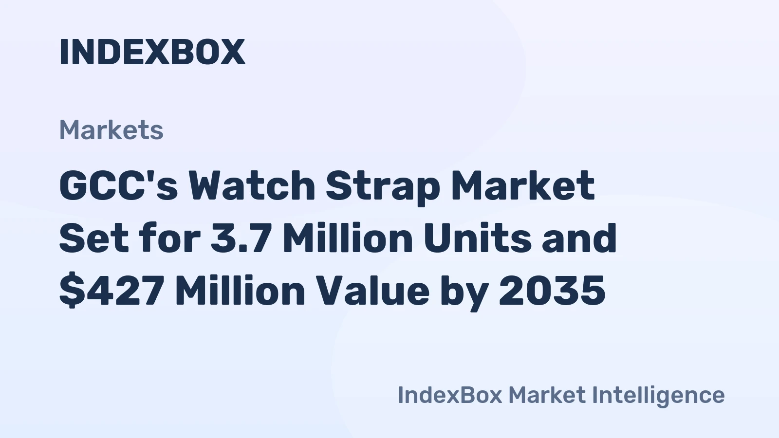 GCC's Watch Strap Market Set for 3.7 Million Units and $427 Million Value by 2035