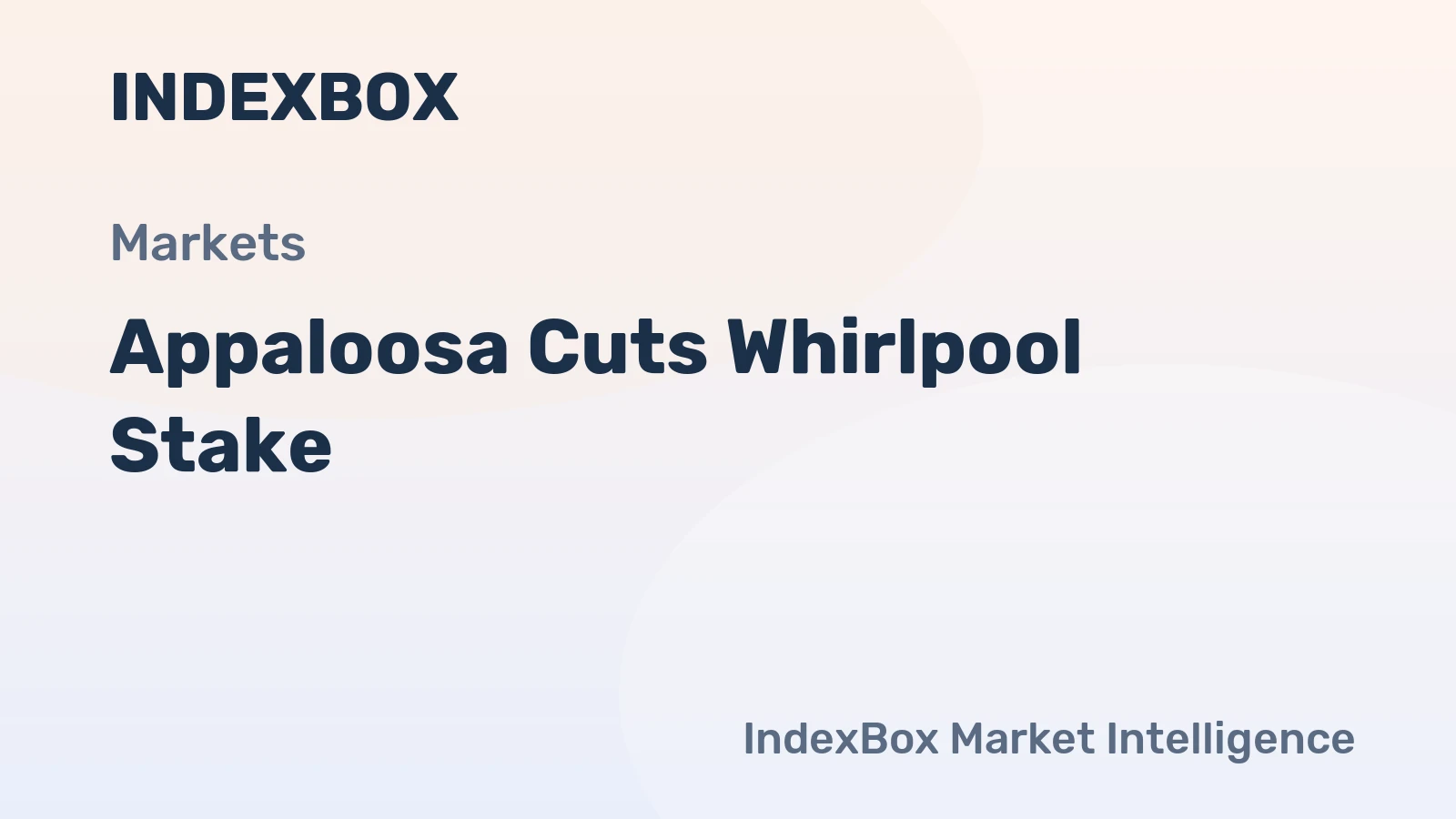 Appaloosa Cuts Whirlpool Stake