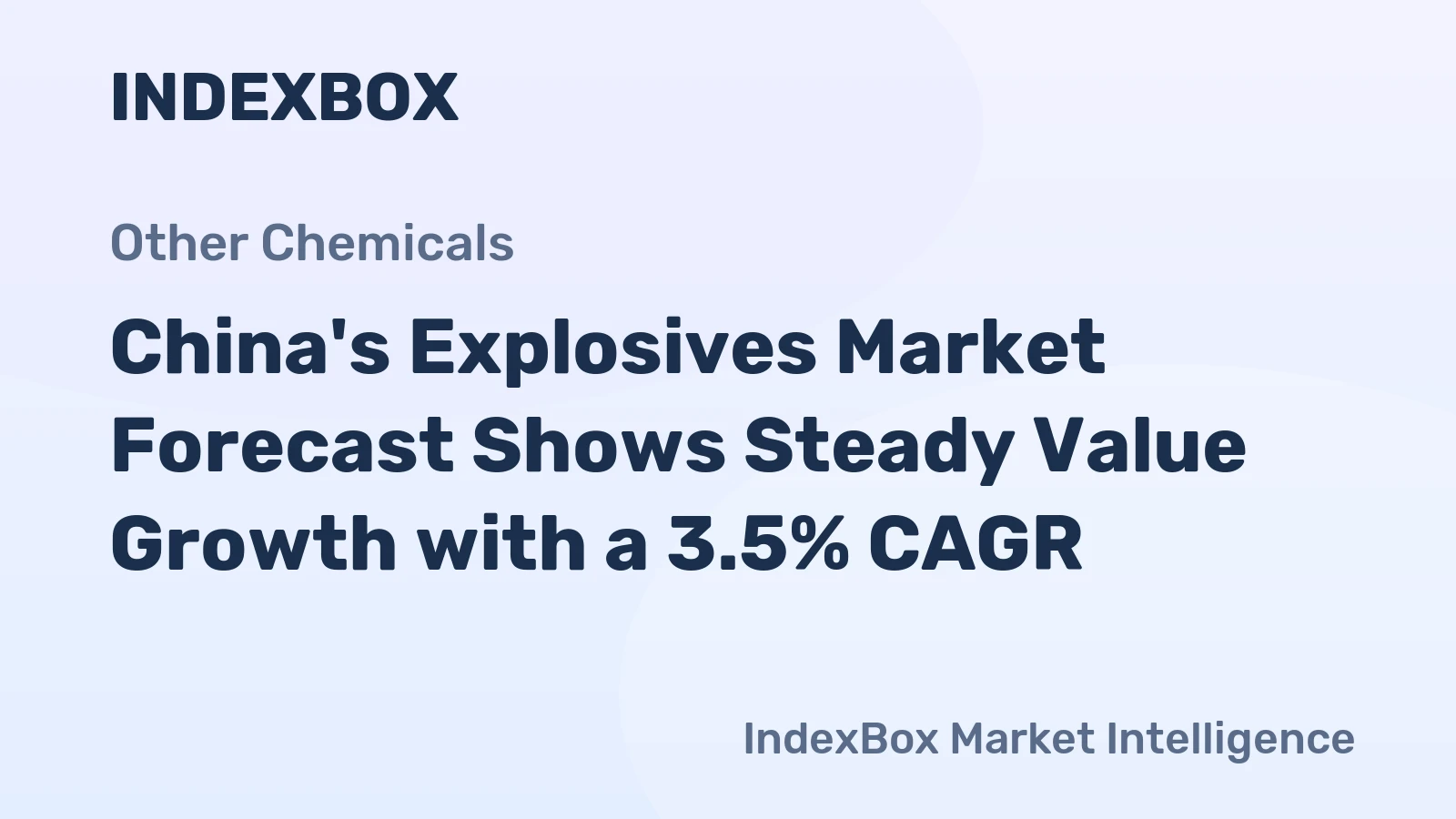 China's Explosives Market Forecast Shows Steady Value Growth with a 3.5% CAGR