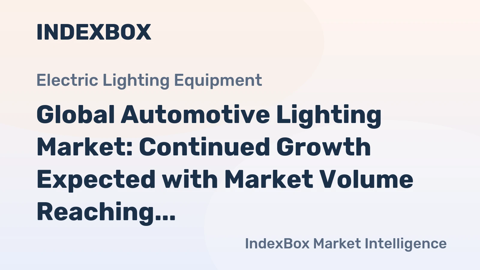 Global Automotive Lighting Market: Continued Growth Expected with Market Volume Reaching 4.7B Units and Market Value Surpassing $68.3B by 2035
