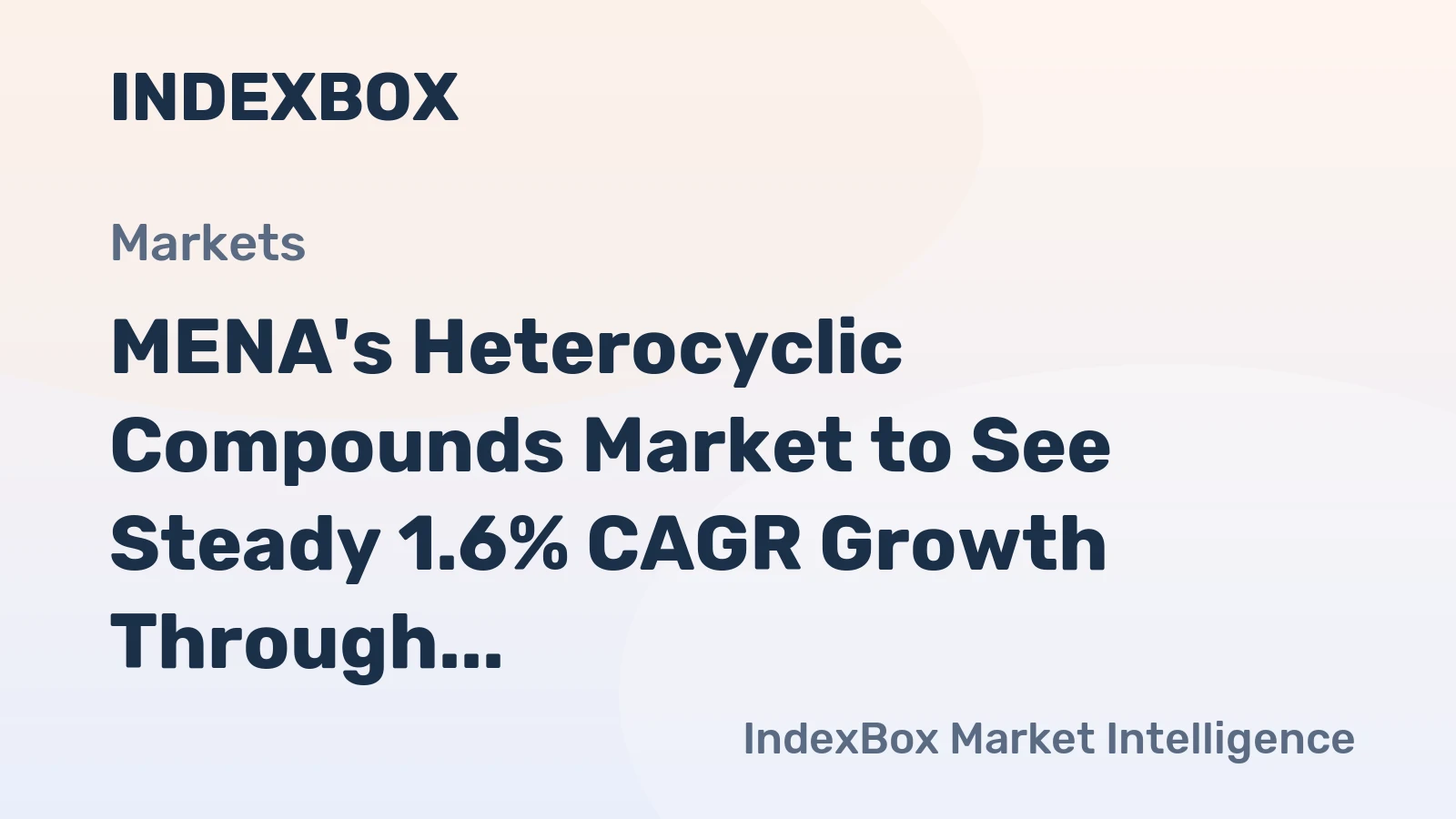 MENA's Heterocyclic Compounds Market to See Steady 1.6% CAGR Growth Through 2035