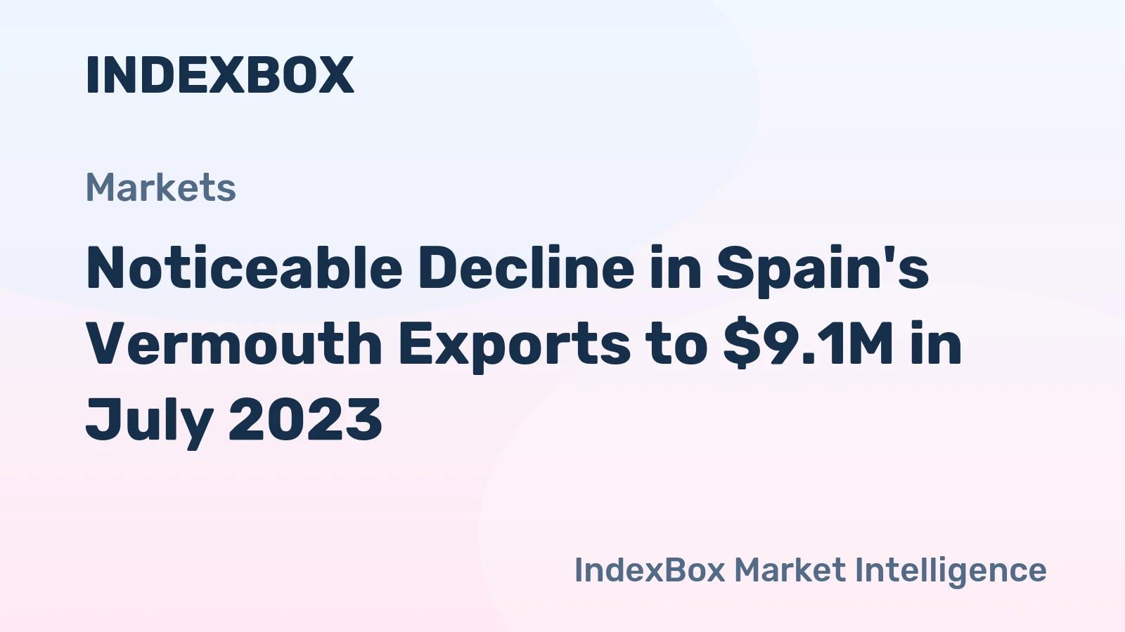 Noticeable Decline in Spain's Vermouth Exports to $9.1M in July 2023