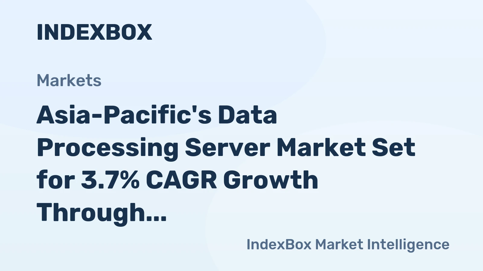 Asia-Pacific's Data Processing Server Market Set for 3.7% CAGR Growth Through 2035