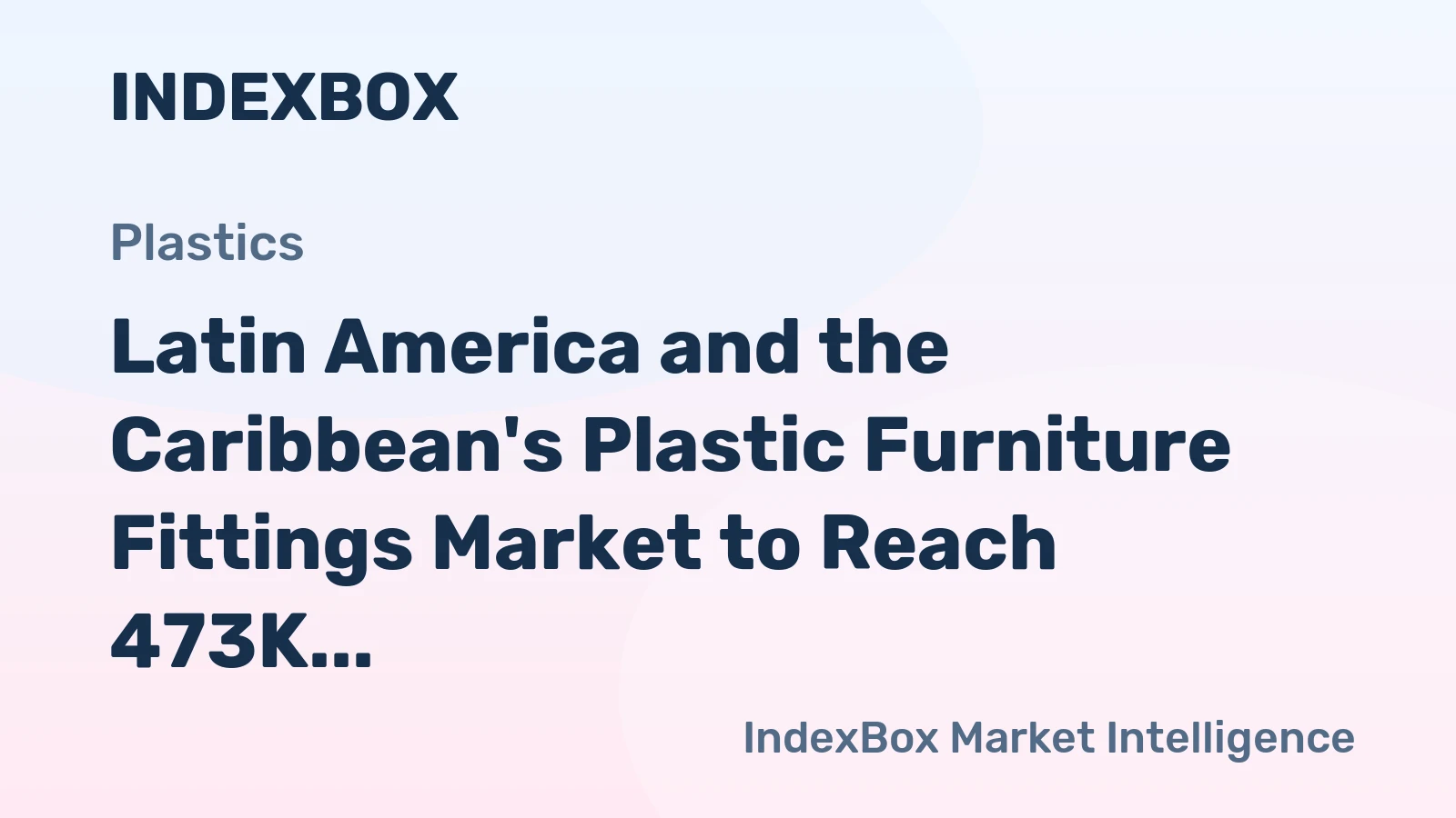 Latin America and the Caribbean's Plastic Furniture Fittings Market to Reach 473K Tons and $5.2 Billion by 2035