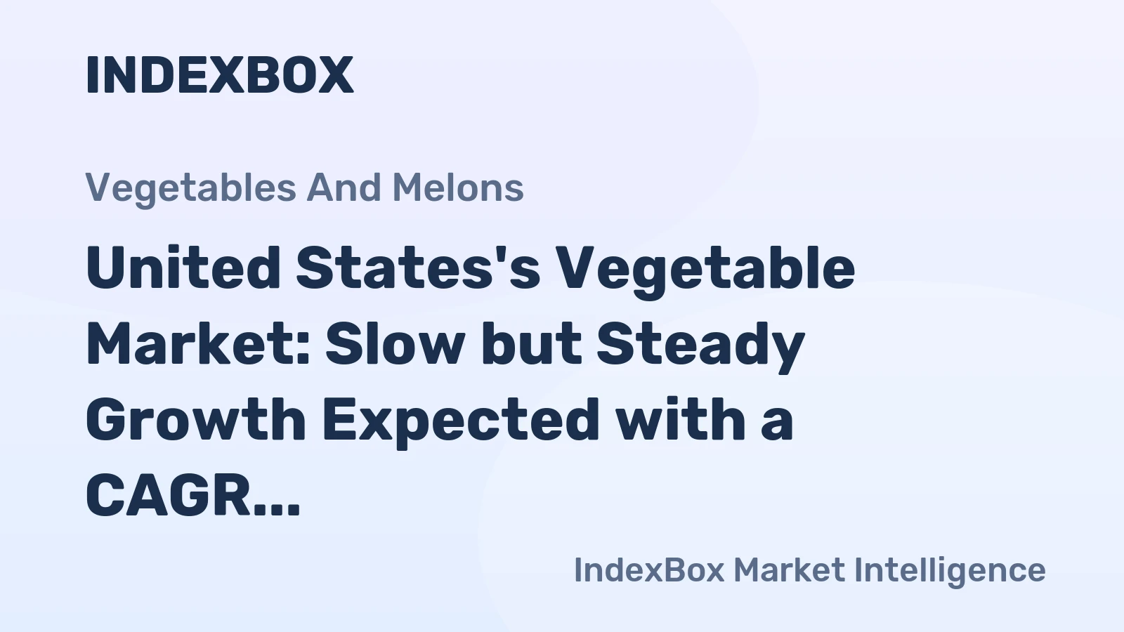 United States's Vegetable Market: Slow but Steady Growth Expected with a CAGR of +0.4% from 2024 to 2035