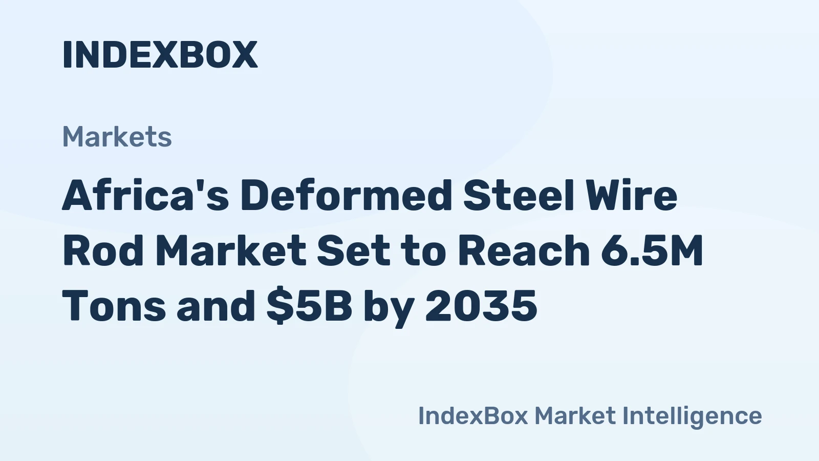 Africa's Deformed Steel Wire Rod Market Set to Reach 6.5M Tons and $5B by 2035