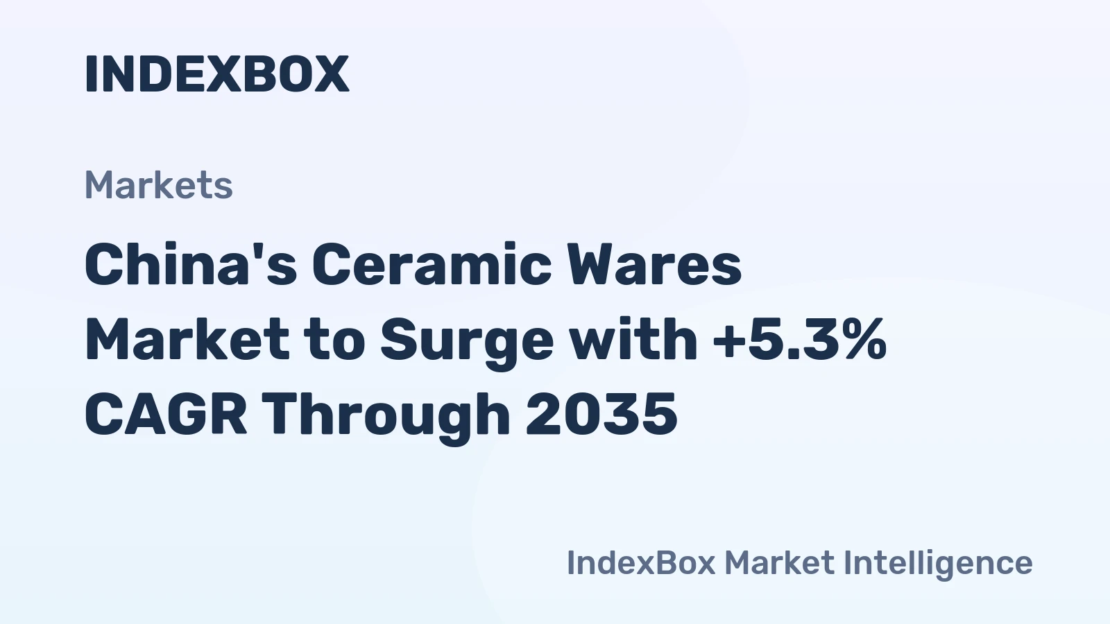 China's Ceramic Wares Market to Surge with +5.3% CAGR Through 2035